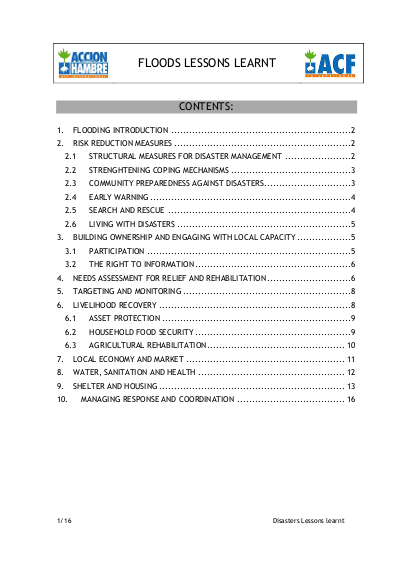 Floods Lessons Learnt Alnap