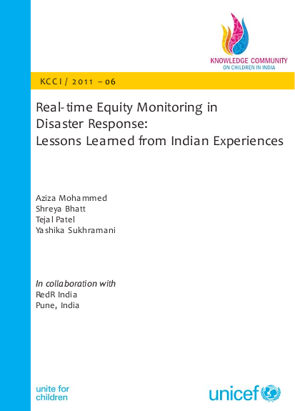 Real-time Equity Monitoring in Disaster Response: Lessons Learned from ...