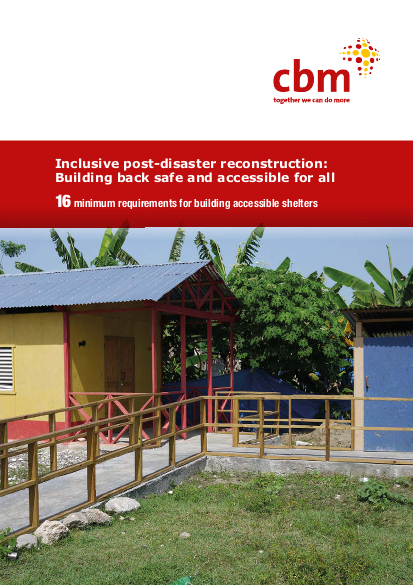Inclusive post-disaster reconstruction: Building back safe and ...