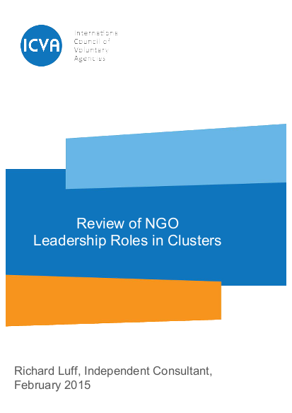 Review of NGO Leadership Roles in Clusters | ALNAP