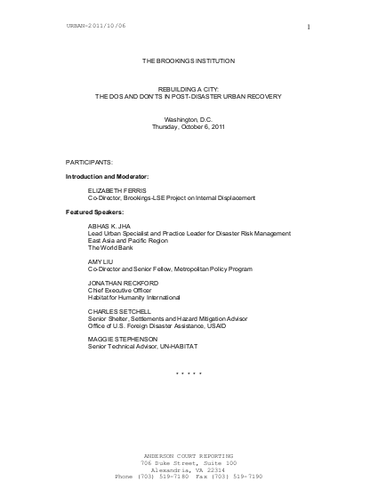 Rebuilding A City: The Dos and Don'ts In Post-Disaster Urban Recovery ...