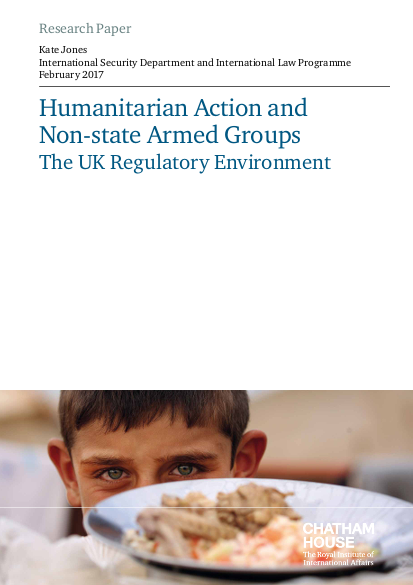 Humanitarian Action and Non-state Armed Groups: The UK Regulatory ...
