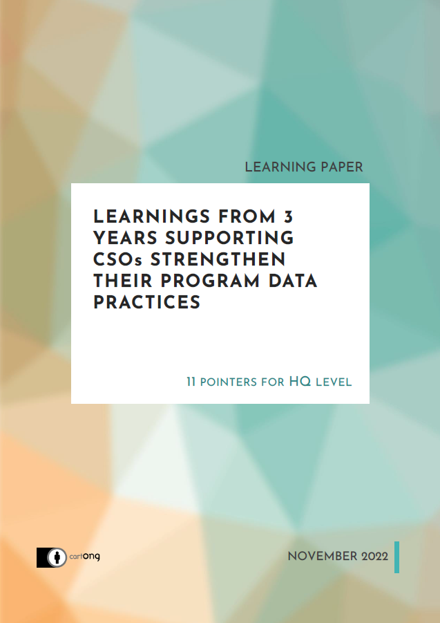 Learnings from 3 years supporting CSOs strengthen their program data ...