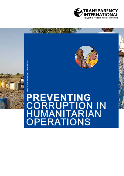 Preventing Corruption in Humanitarian Operations | ALNAP