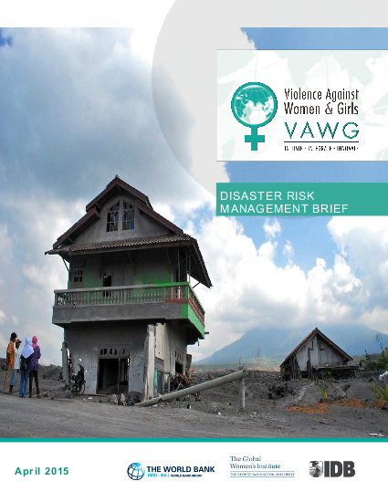 Violence against Women and Girls: Disaster Risk Management Brief | ALNAP