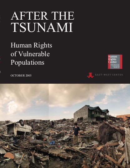After the Tsunami - Human Rights of Vulnerable Populations | ALNAP