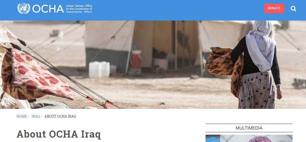 About OCHA Iraq | ALNAP