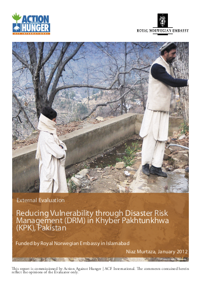 Final Independent Evaluation of the project for reducing vulnerability ...