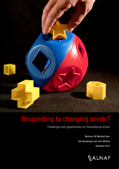 Responding to changing needs? | ALNAP