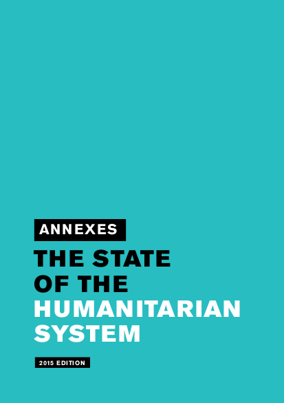 The State Of the Humanitarian System Report 2015 Annexes | ALNAP