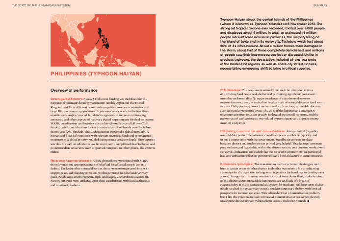 Typhoon Haiyan Case Study | ALNAP
