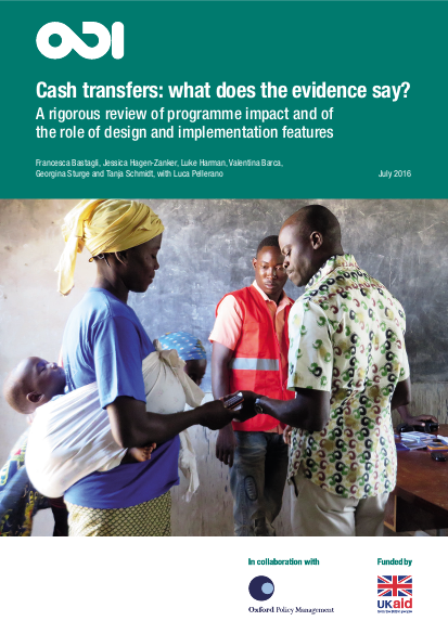 Cash transfers: What does the evidence say? A rigorous review of ...