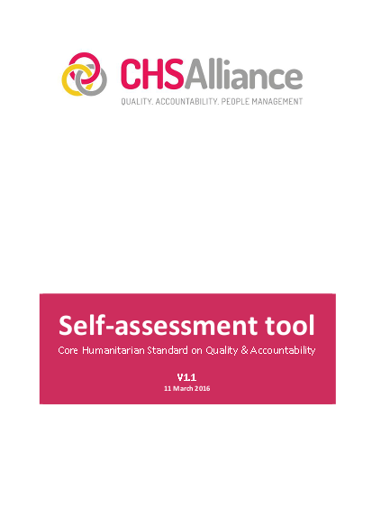 Self-assessment tool: Core Humanitarian Standard on Quality ...