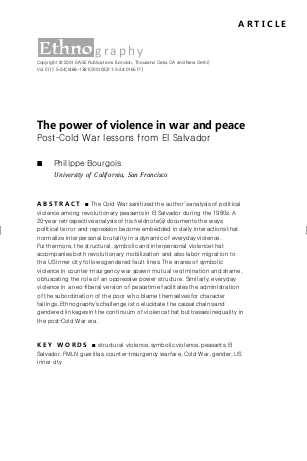 The power of violence in war and peace - Post-Cold War lessons from El ...