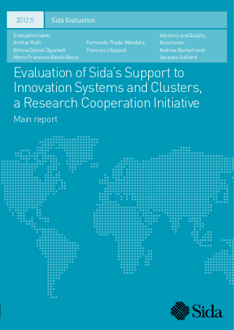 Evaluation of Sida's Support to Innovation Systems and Clusters, a ...