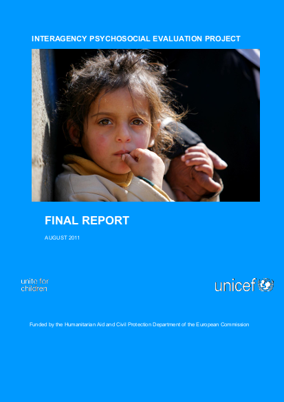 Interagency Psychosocial Evaluation Project - Final Report | ALNAP