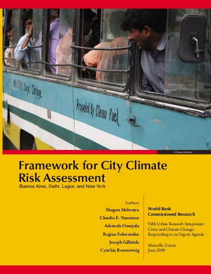 Framework for City Climate Risk Assessment: Buenos Aires, Delhi, Lagos ...