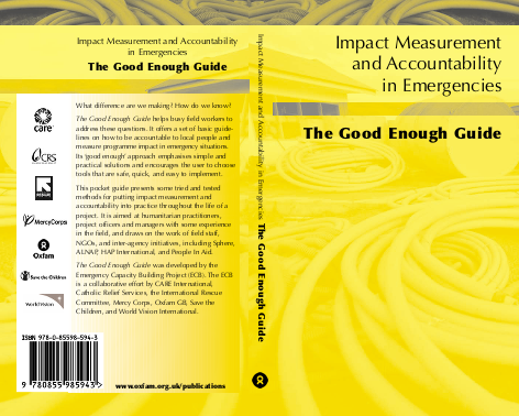 Good Enough Guide: Impact Measurement and Accountability in Emergencies | ALNAP