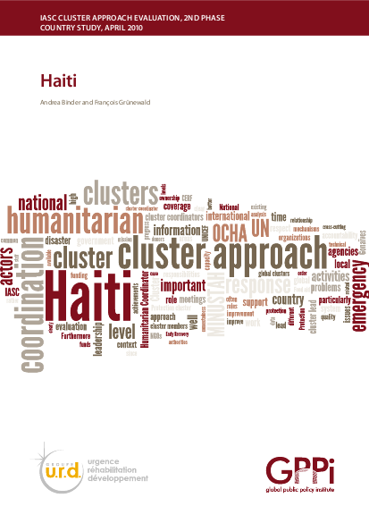 IASC Cluster Approach Evaluation, Country Study - Haiti | ALNAP