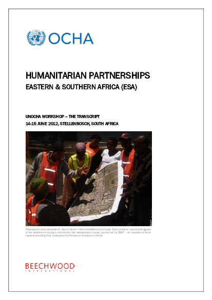 Humanitarian Partnerships: Eastern & Southern Africa | ALNAP
