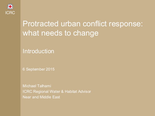 Protracted urban conflict response: what needs to change | ALNAP