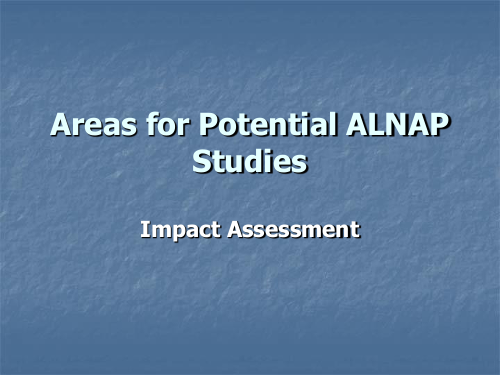 ALNAP future activities | ALNAP