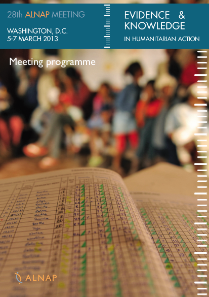 28th Annual Meeting: Evidence & Knowledge in Humanitarian Action ...