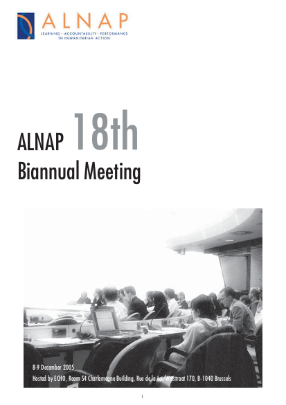 18th ALNAP Meeting - Meeting Report | ALNAP