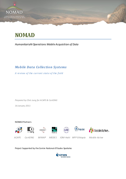 Mobile Data Collection Systems; A Review of the Current State of the ...