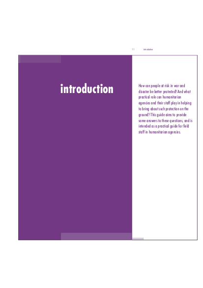 Protection - An ALNAP Guide for Humanitarian Agencies, Introduction | ALNAP