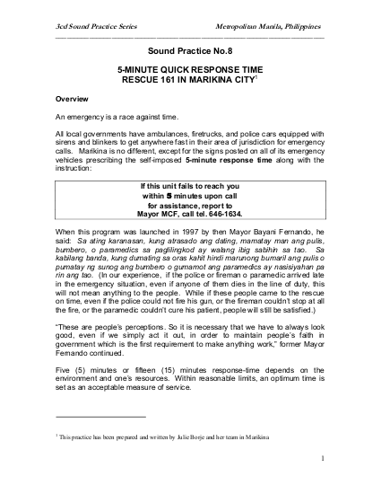 5-Minute Quick Response Time Rescue 161 in Marikina City | ALNAP