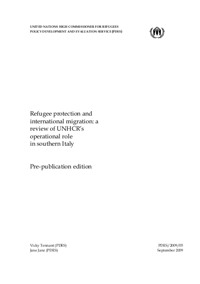 Refugee protection and international migration: a review of UNHCR's ...