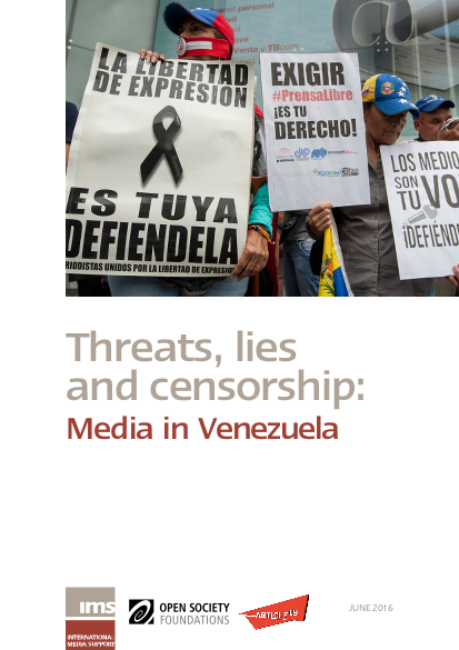 Threats, lies and censorship: Media in Venezuela | ALNAP