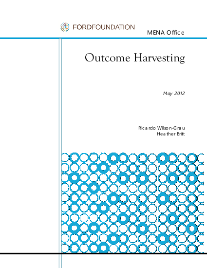Outcome Harvesting | ALNAP